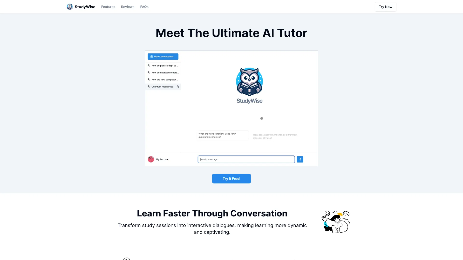 StudyWise AI-Powered Study Tool | Features & Reviews | Creati.ai