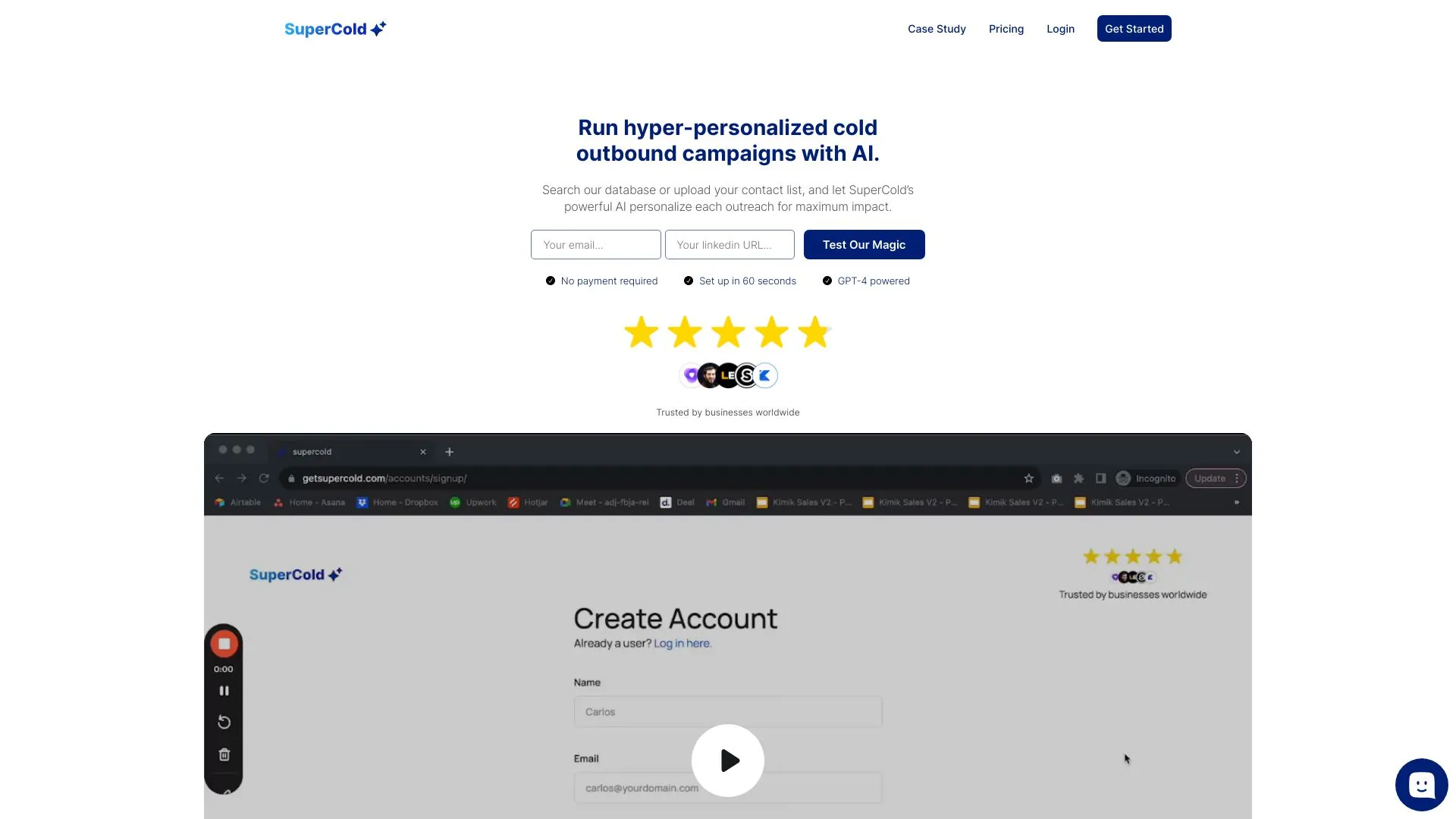 SuperCold | AI-Powered Cold Outreach Campaigns | Creati.ai