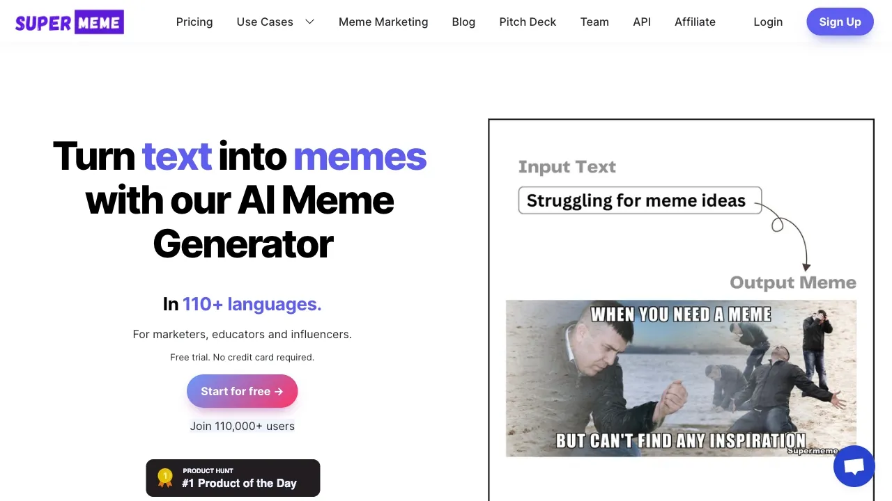 Supermeme.ai - AI-Powered Meme Generator | Creati.ai