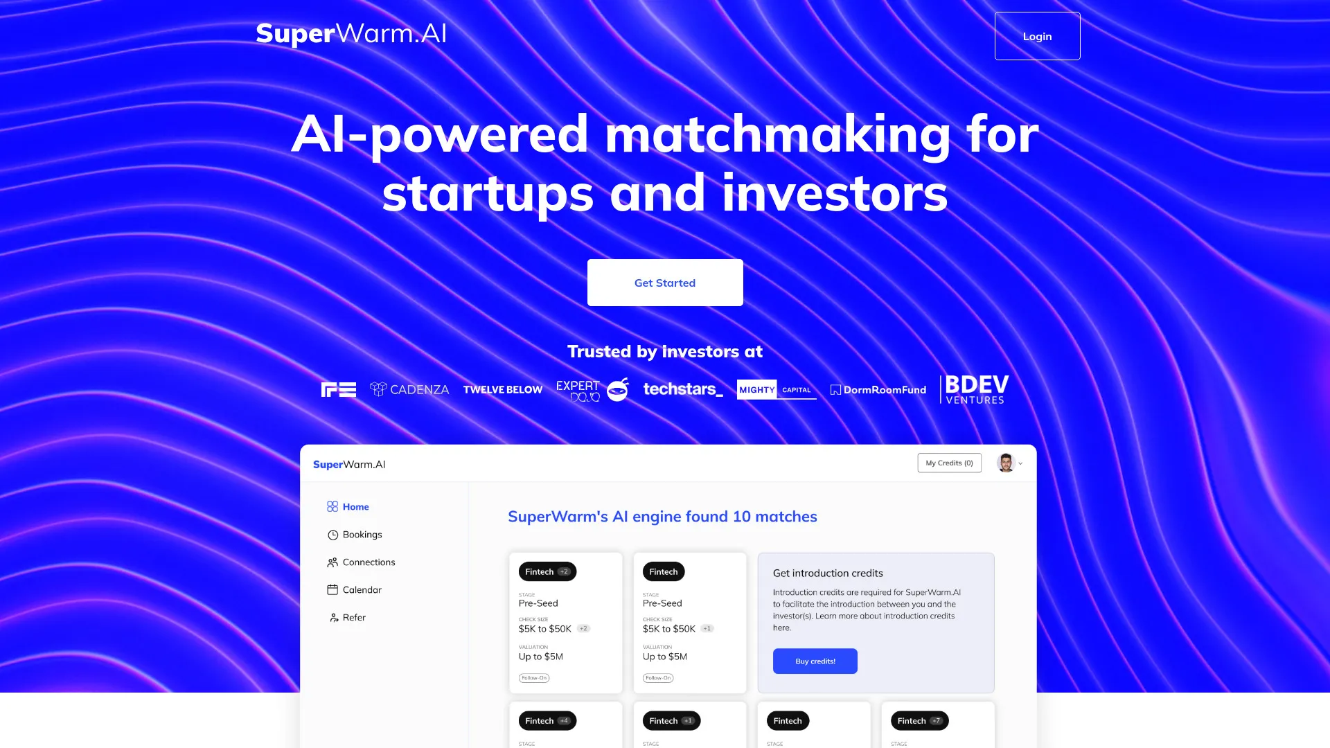 SuperWarm AI | AI-powered Matchmaking for Startups and Investors | Creati.ai