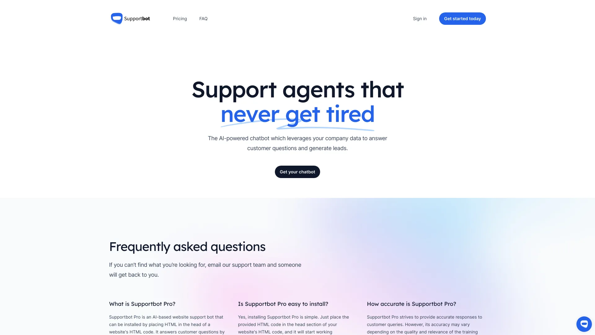 Supportbot Pro - AI Chatbot for Customer Support | Creati.ai