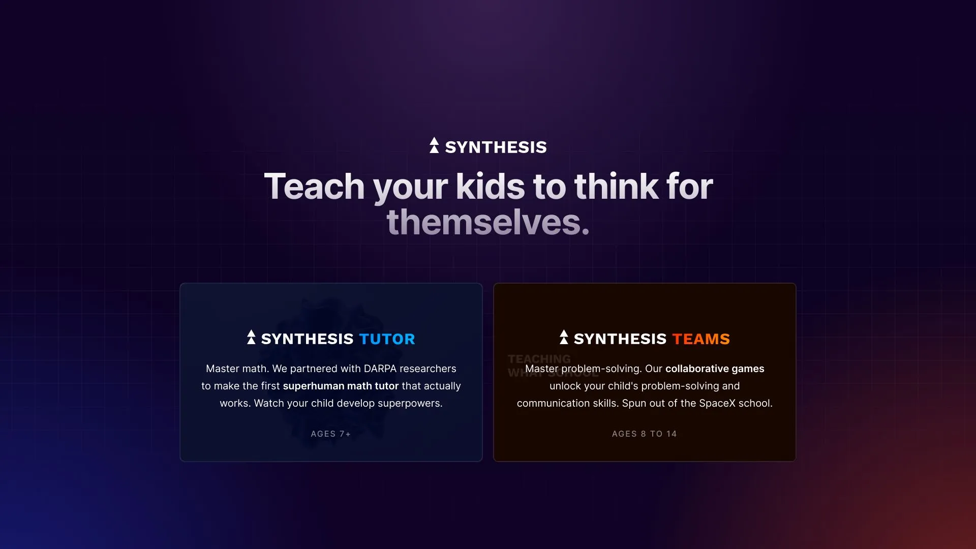 Synthesis: Innovative Online Learning Platform for Kids | Creati.ai