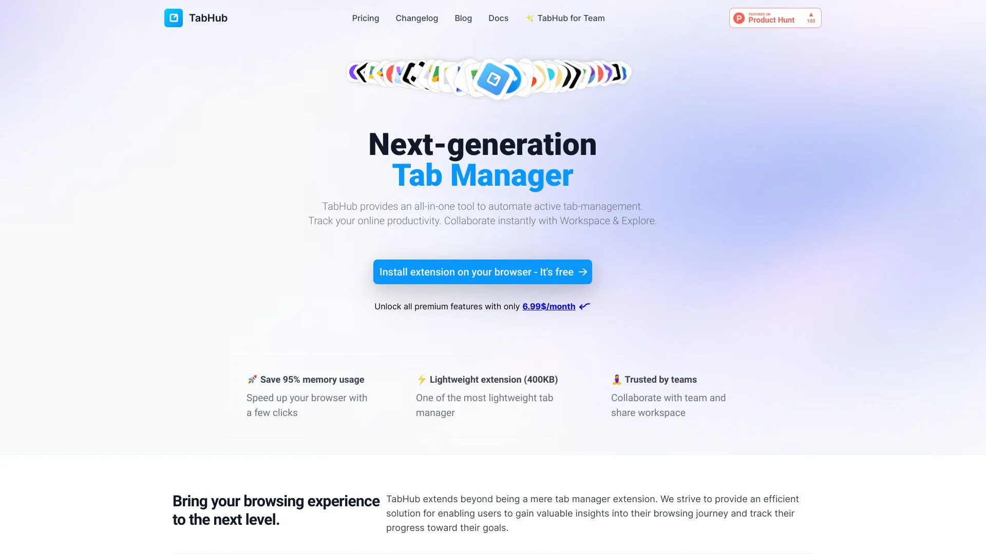 TabHub - Automate Your Tab Management & Boost Productivity | Creati.ai
