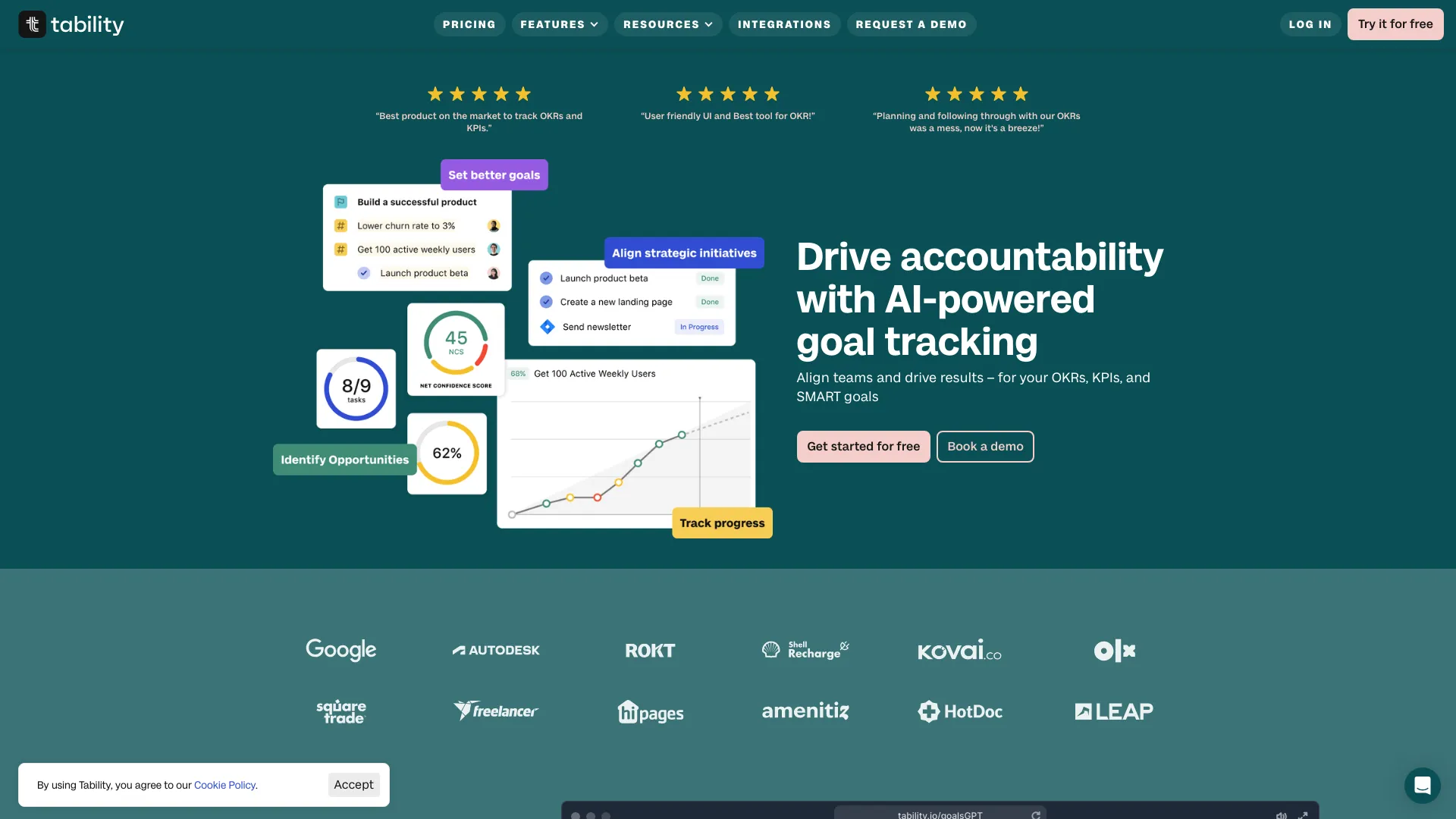 Tability: Simplified OKRs and Goal-Tracking for Teams | Creati.ai