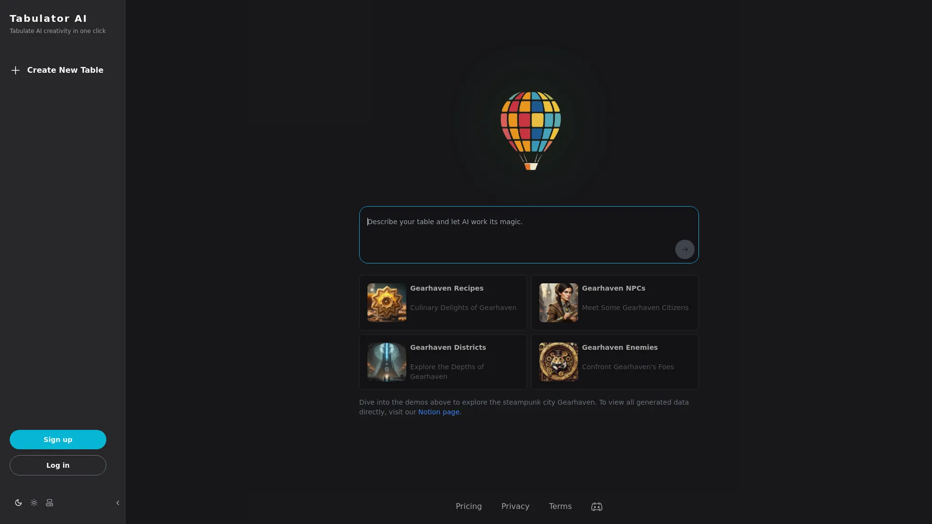 Tabulator AI - Effortless Table Generation with AI | Creati.ai
