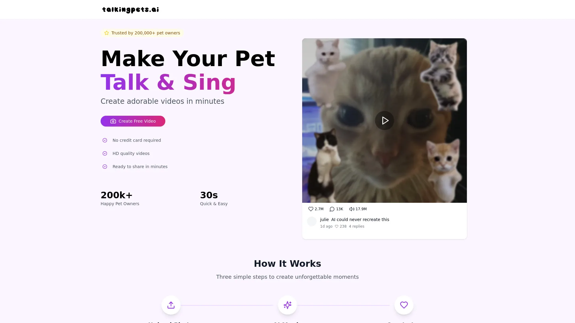 TalkingPets - AI-Powered Pet Communication Tool | Creati.ai