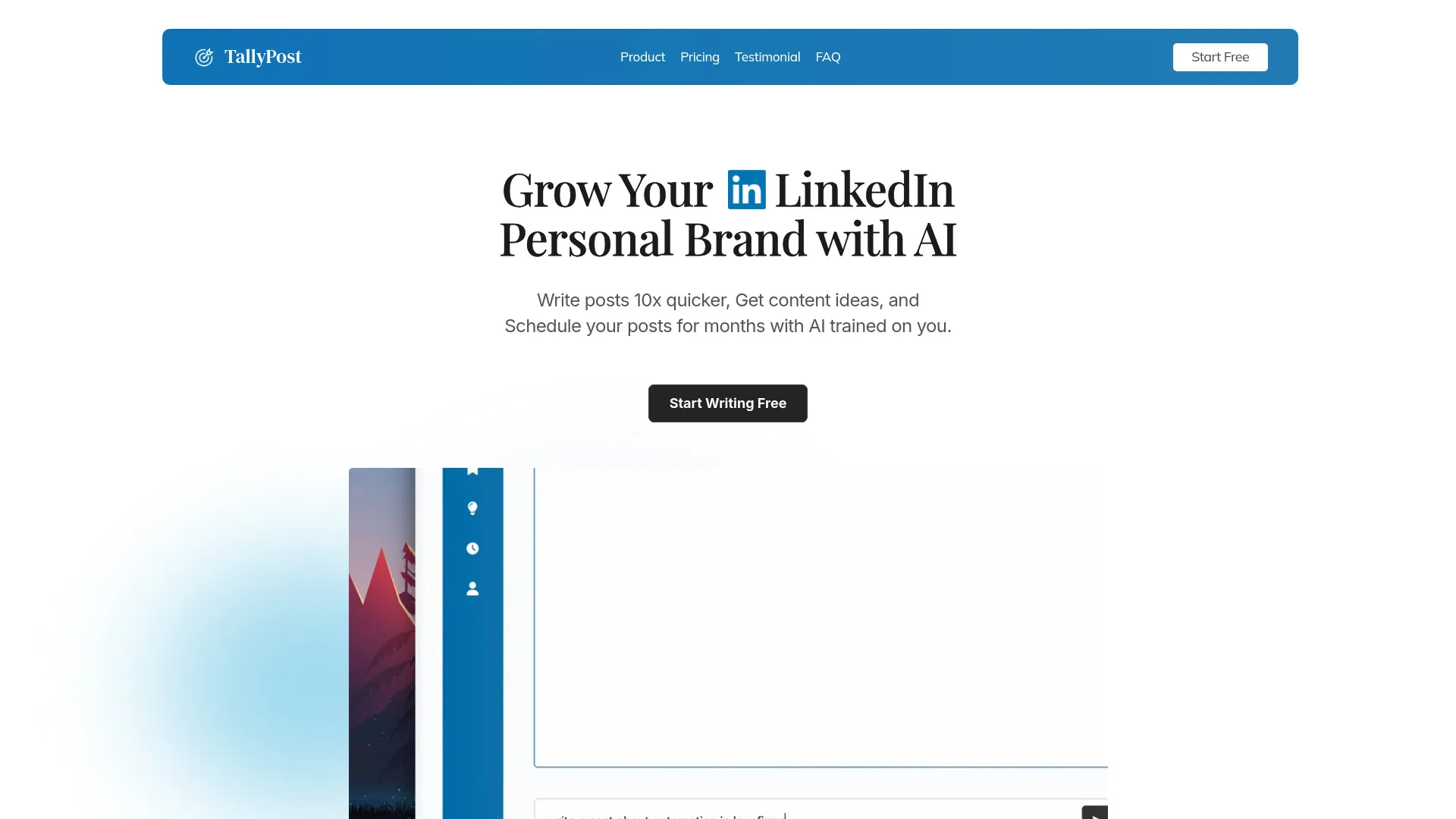 TallyPost: AI-Powered LinkedIn Content Creation Tool | Creati.ai