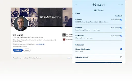 TALNT Profile AI - Automate Your LinkedIn Profile Summaries | Creati.ai