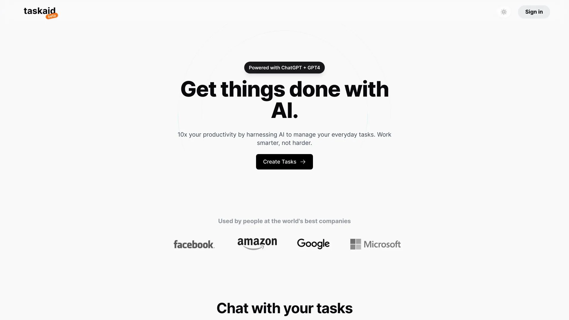 Taskaid AI - Your AI-Powered Task Management Solution | Creati.ai