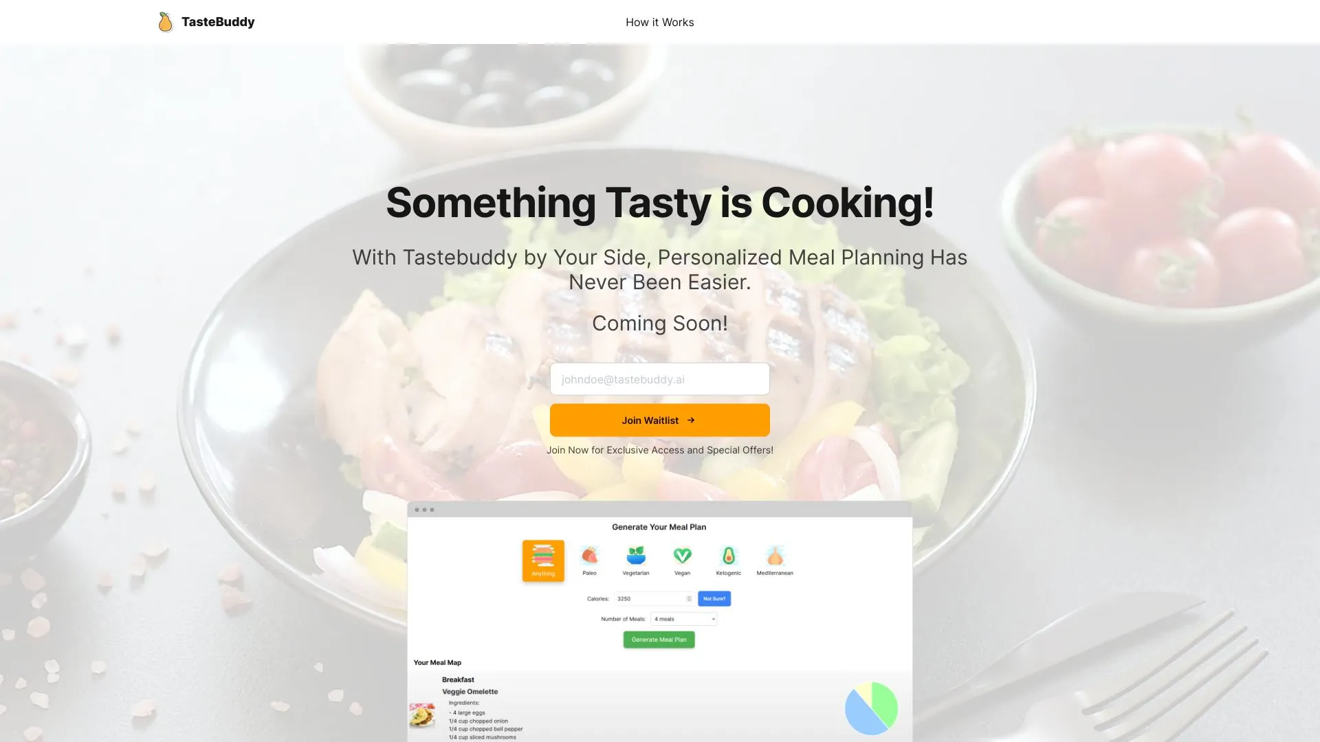 TasteBuddy AI - Personalized Meal Planner | Creati.ai