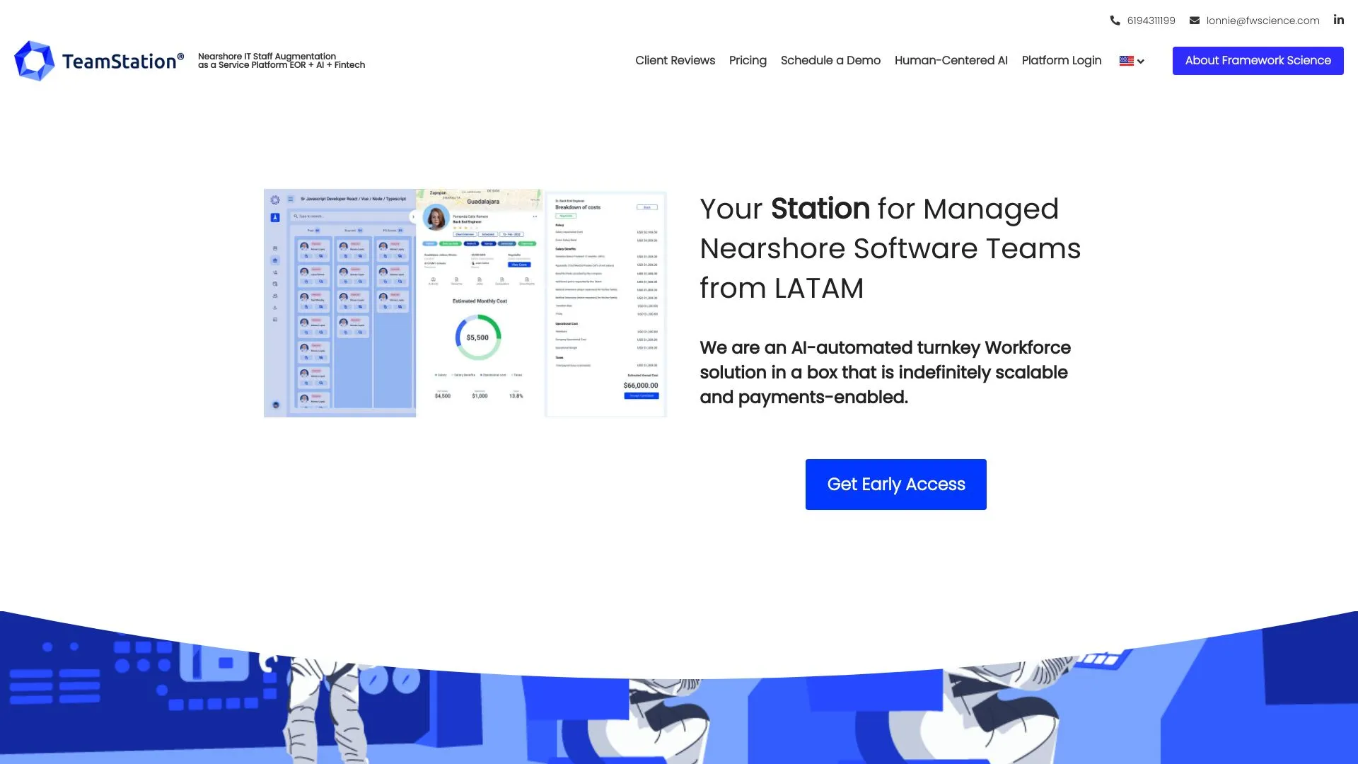 AI-powered Nearshore IT Staff Augmentation Platform | Creati.ai