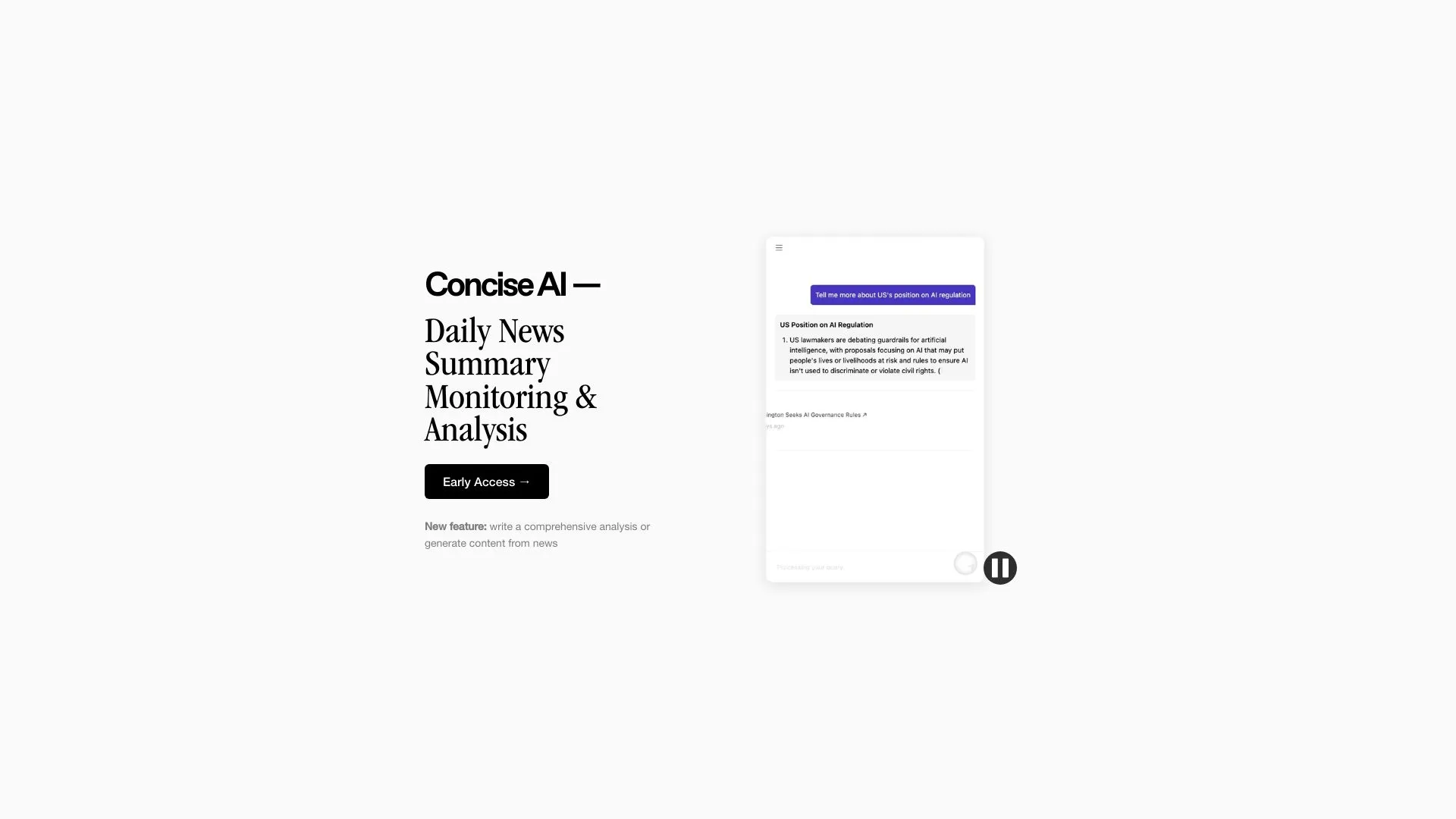 Concise.app - AI Assistant for News Monitoring & Analysis | Creati.ai