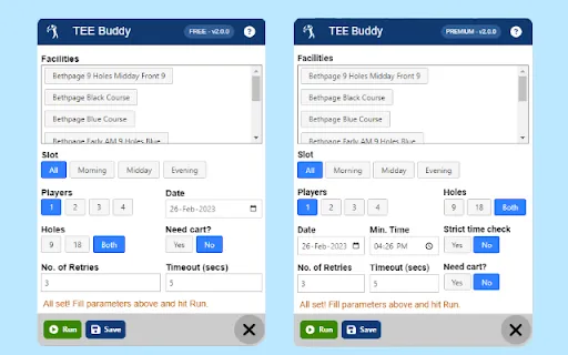 TEE Buddy Gratis - Optimiza tus Reservas de Golf | Creati.ai