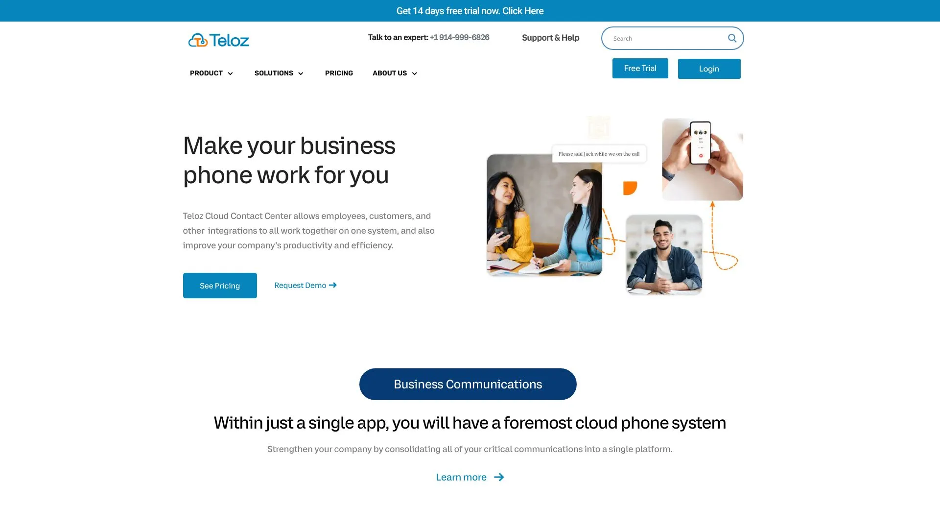 Teloz: Cloud Contact Center Solutions | Creati.ai