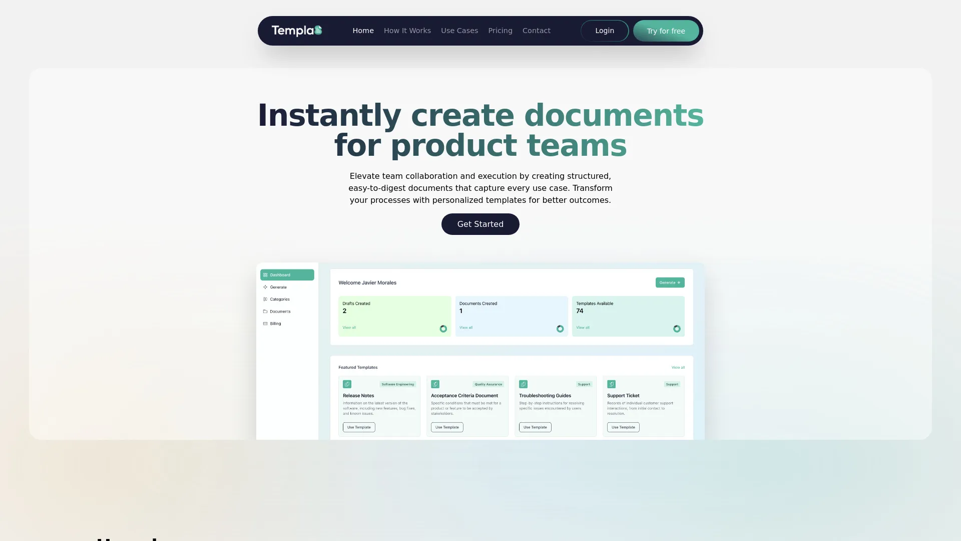 Templa8 - Custom Document Templates for Teams | Creati.ai