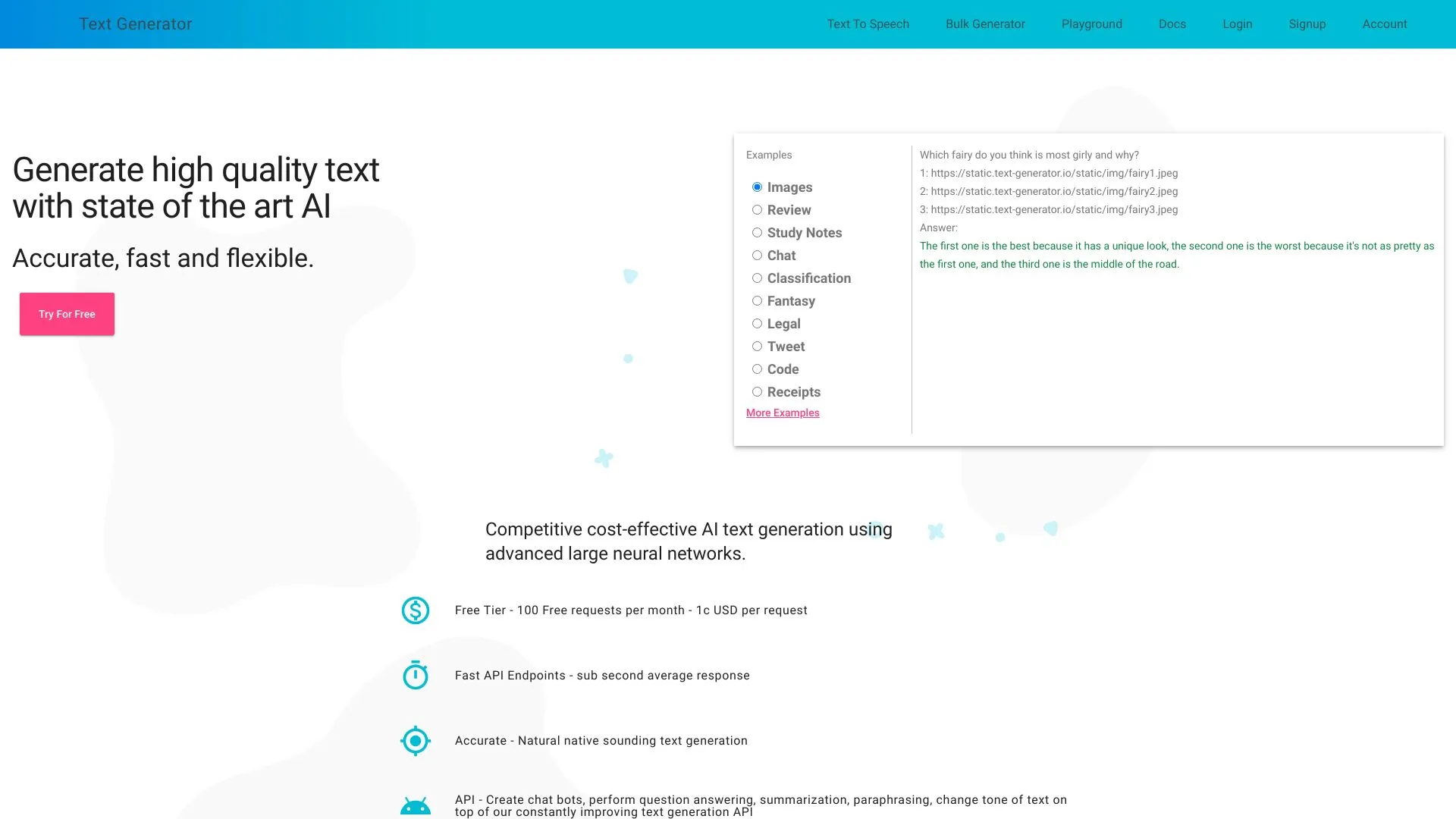 Text-Generator.io - Generación de Texto de Alta Calidad con IA | Creati.ai