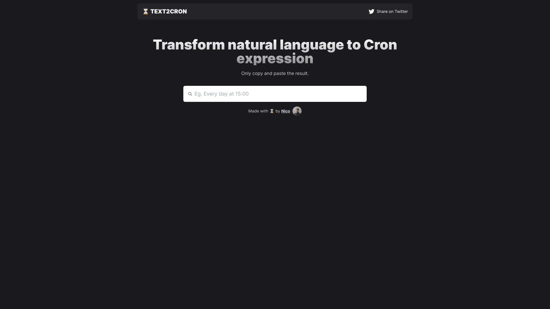 Text2Cron: Effortlessly Convert Text to Cron Expressions | Creati.ai