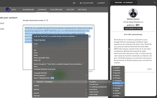 TextCraft AI Assistant – Mejore su procesamiento de texto | Creati.ai