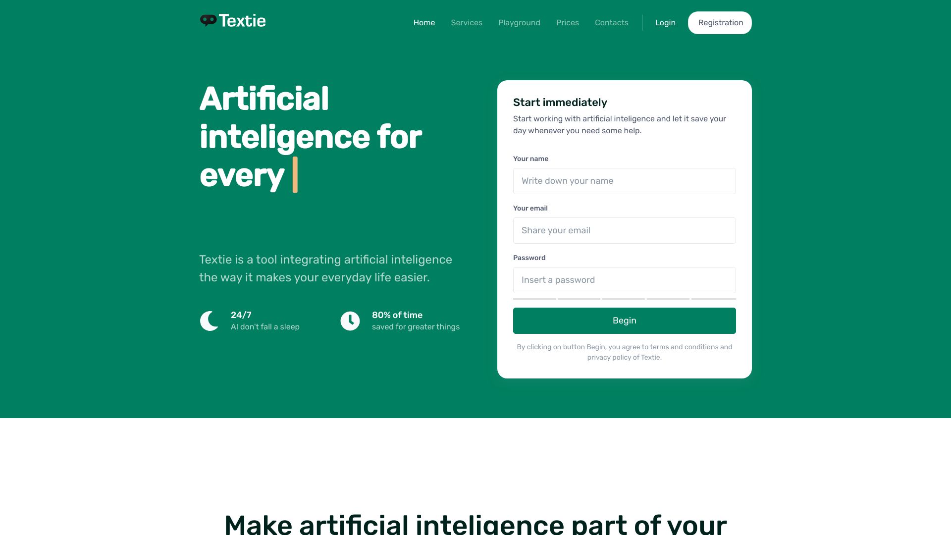 Textie.ai - AI-Driven Text Generation Solutions | Creati.ai