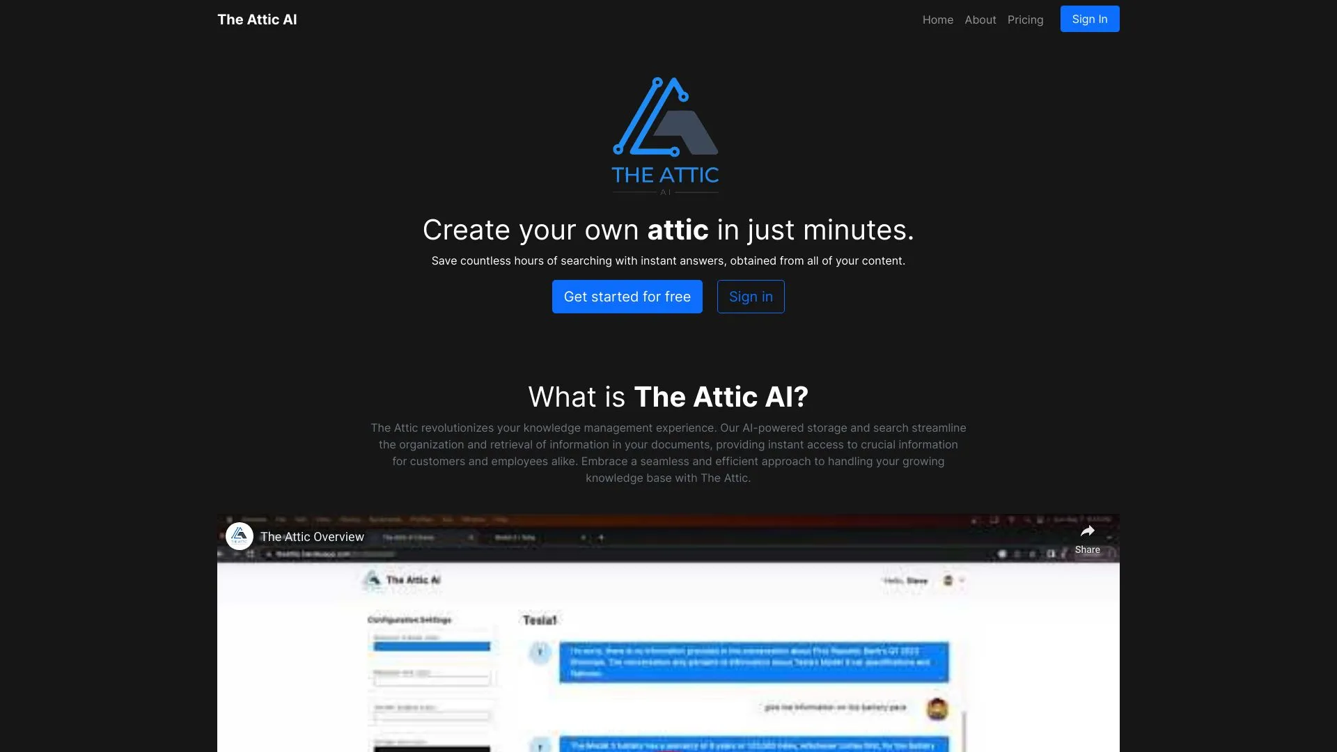 The Attic AI - Revolutionizing Knowledge Management | Creati.ai