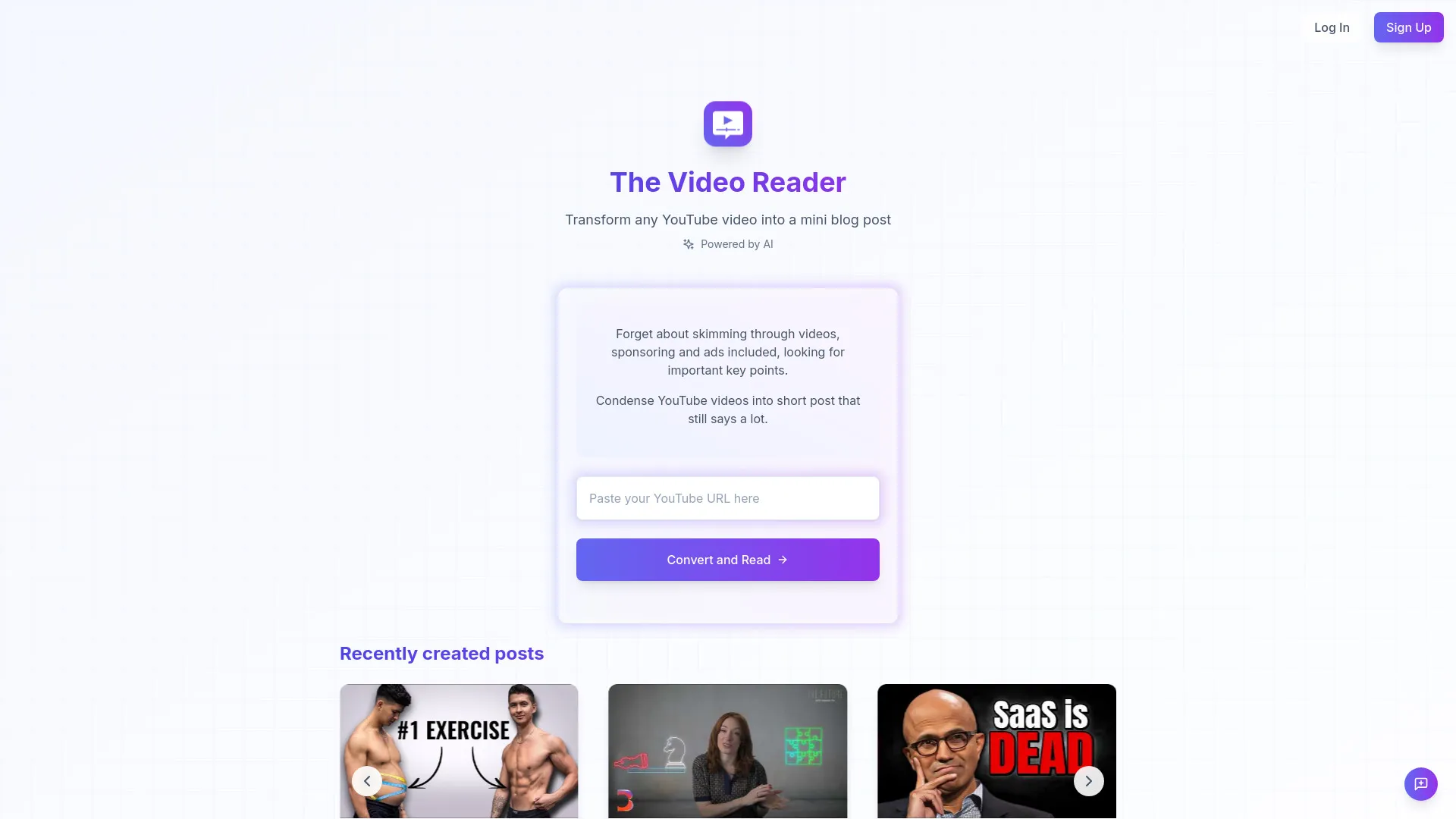 TheVideoReader: Interactive and Educational Videos | Creati.ai