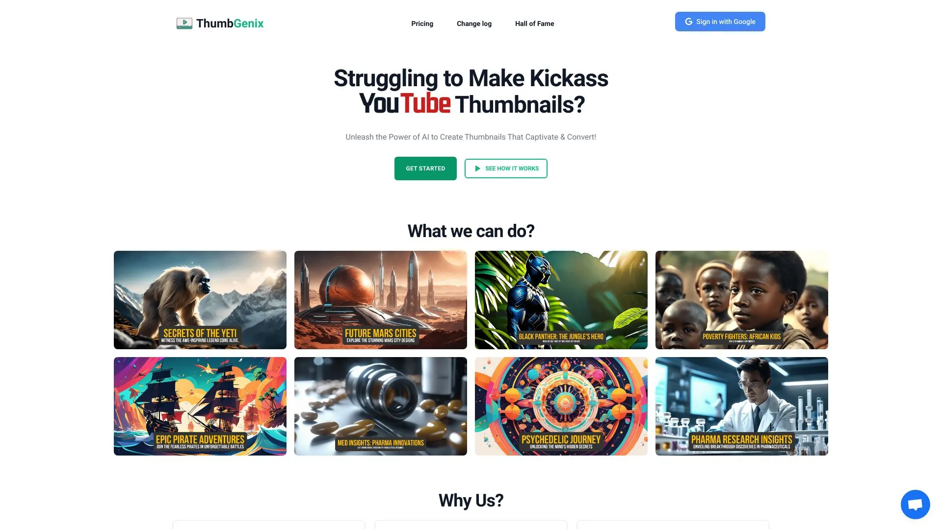ThumbGenix - AI-Powered Thumbnail Creation | Creati.ai
