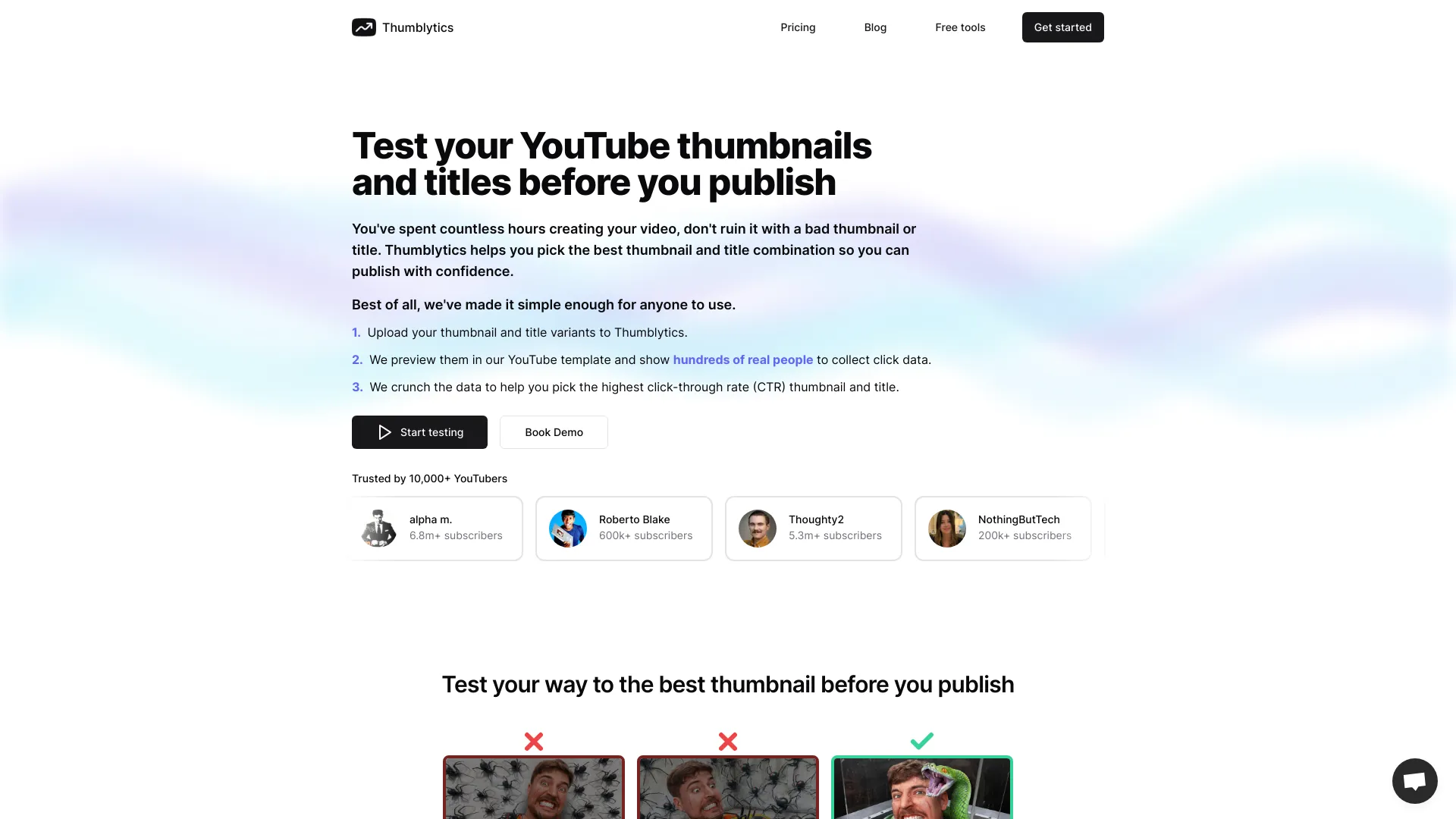 Thumblytics - Optimize YouTube Thumbnails & Titles | Creati.ai