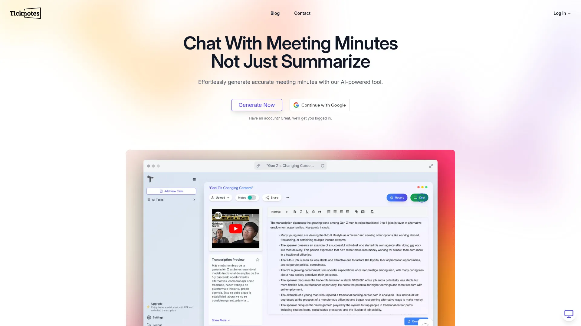 Efficient Meeting Minutes Generator | Automated Note Taking | Creati.ai
