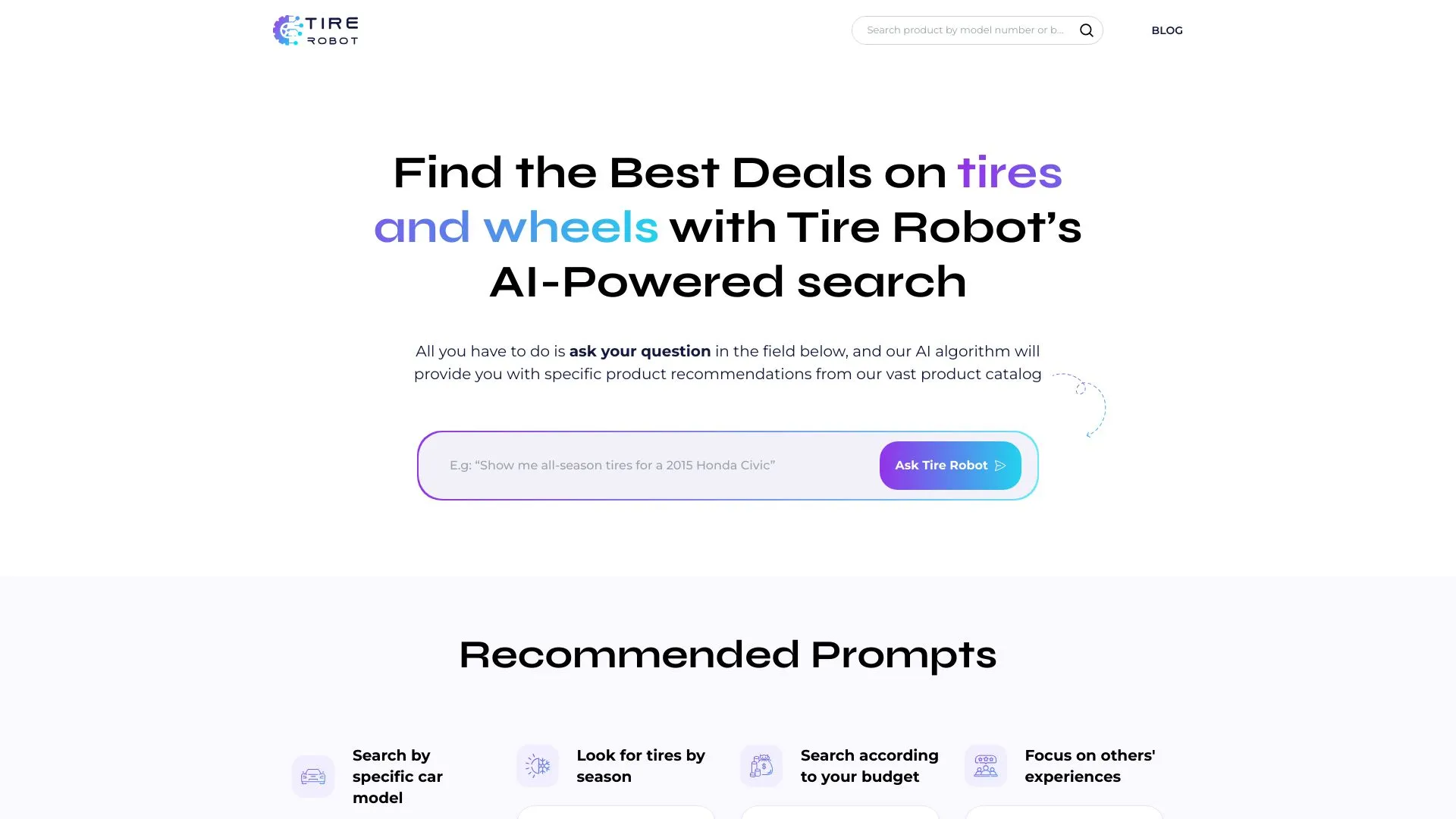 AI-Powered Tire and Wheel Deal Finder – TireRobot | Creati.ai