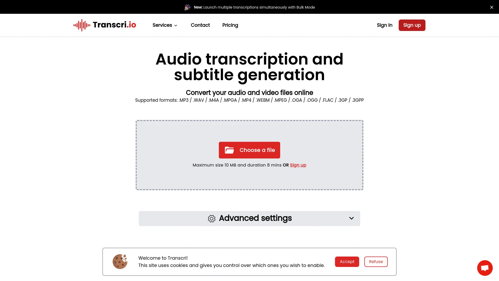 Transcri - AI-Powered Transcription Service | Creati.ai