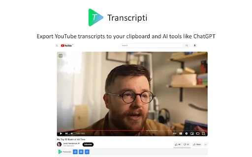 Transcripti: AI-Driven Study Companion for Chrome | Creati.ai