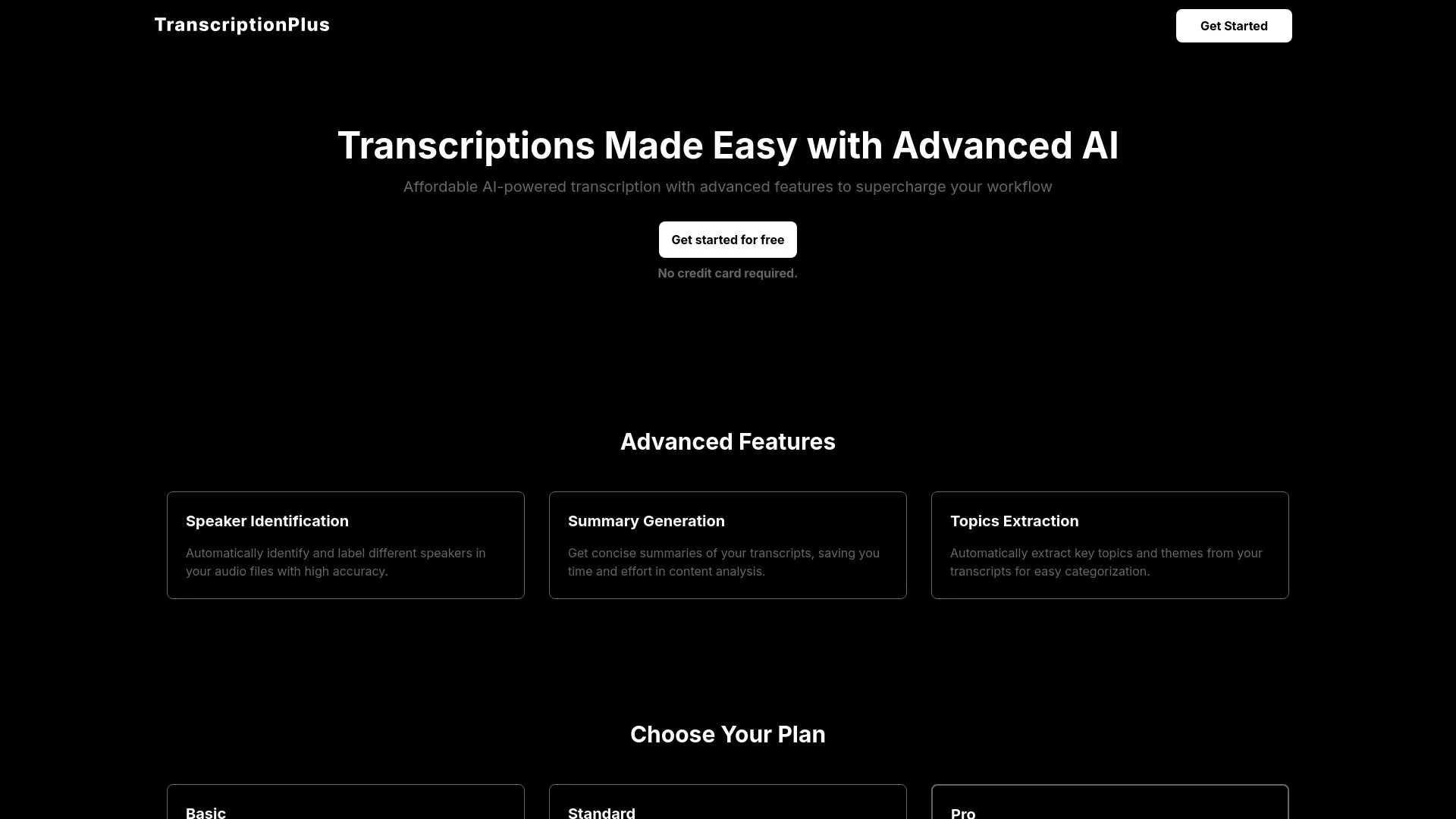 TranscriptionPlus - Advanced AI Transcription Service | Creati.ai