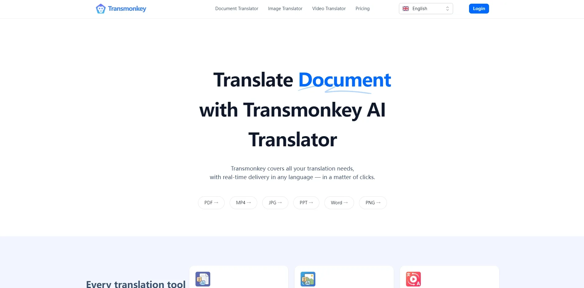 AI-Powered Document, Image, and Video Translation - Transmonkey | Creati.ai