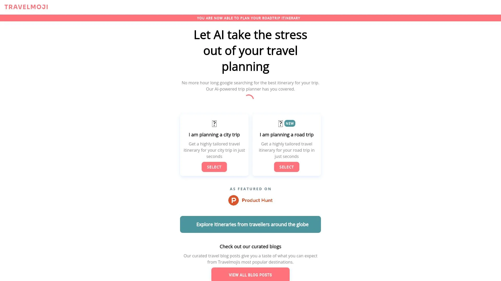 TravelMoji - AI-powered Travel Planning | Creati.ai