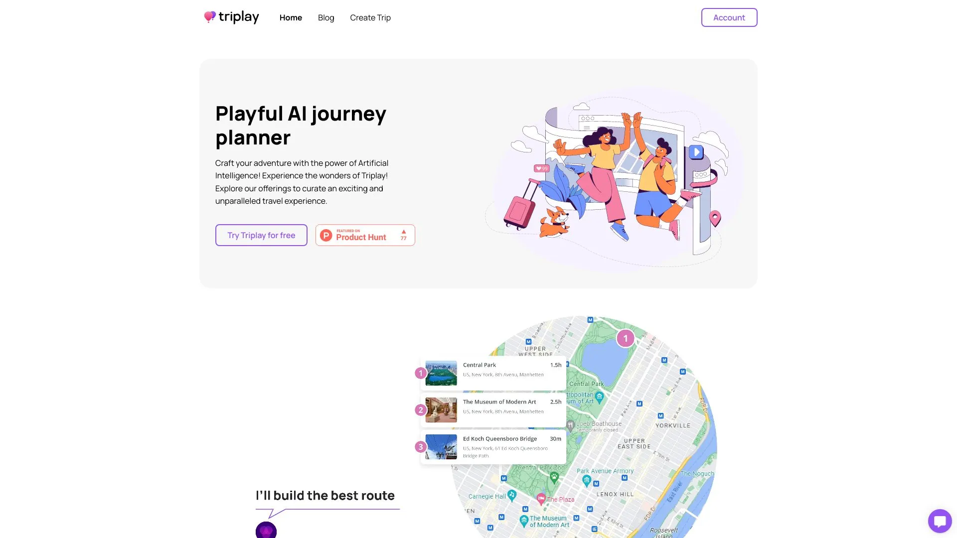 Triplay Ai Personalized Ai Travel Planner Creati Ai