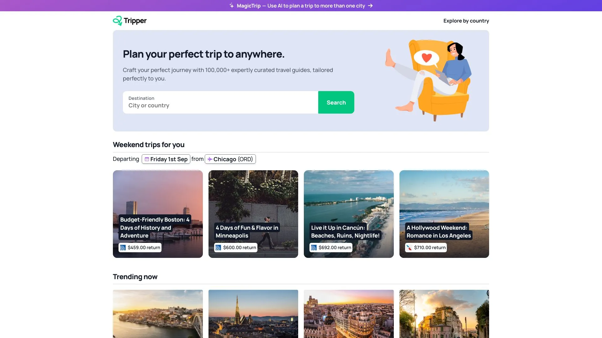 Tripper Guide: AI-Powered Travel Guide | Creati.ai