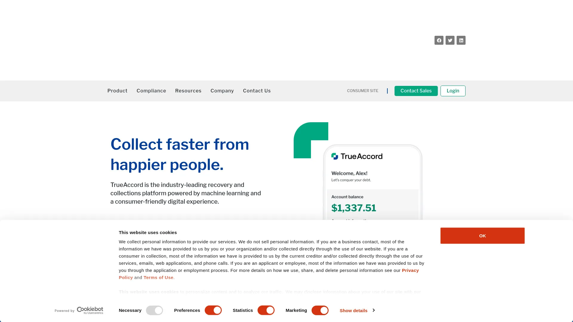 TrueAccord: Soluciones Empáticas de Cobranza | Creati.ai