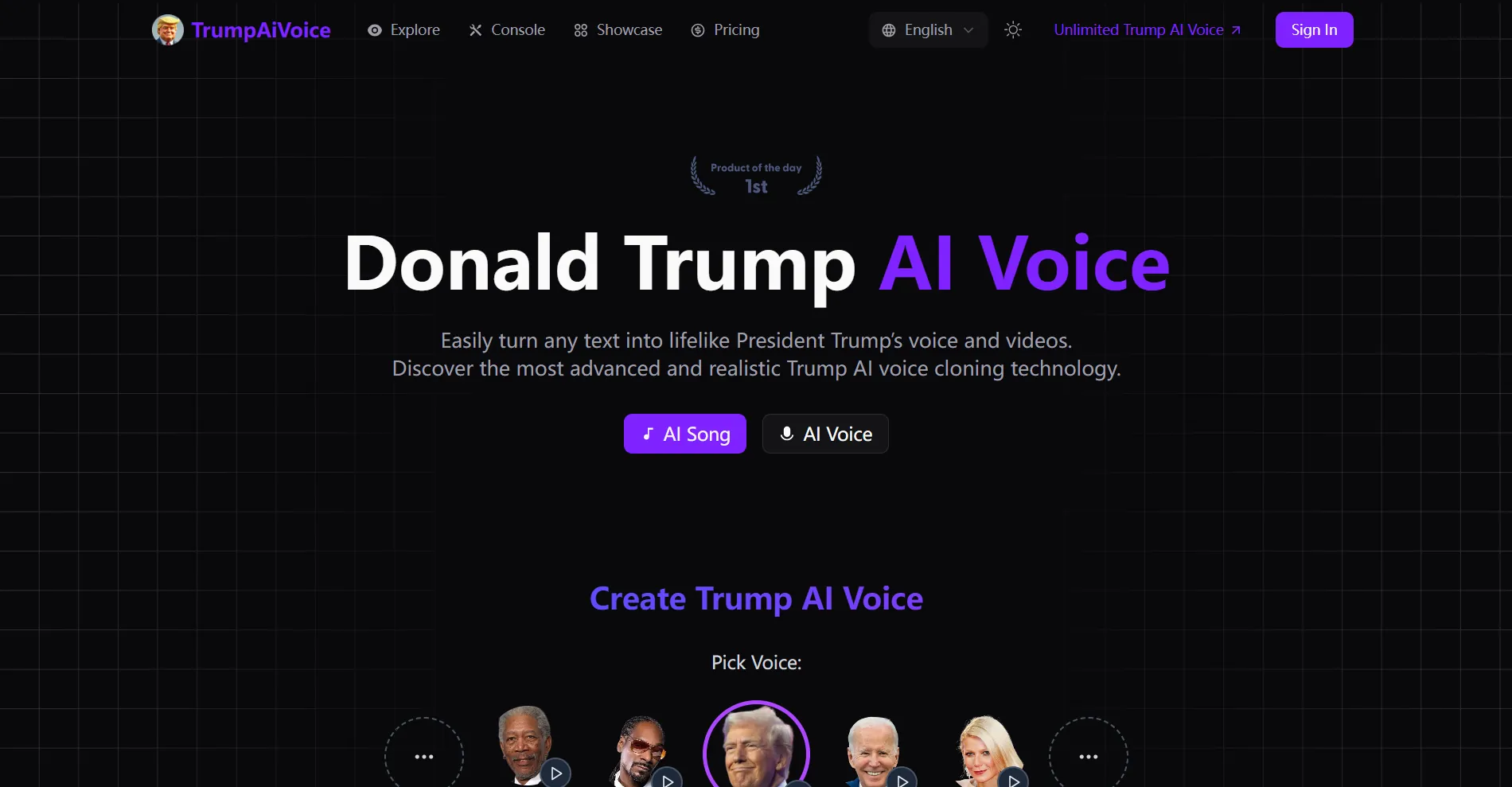 Trump AI Voice - Generador de voces AI realistas de Trump y ...