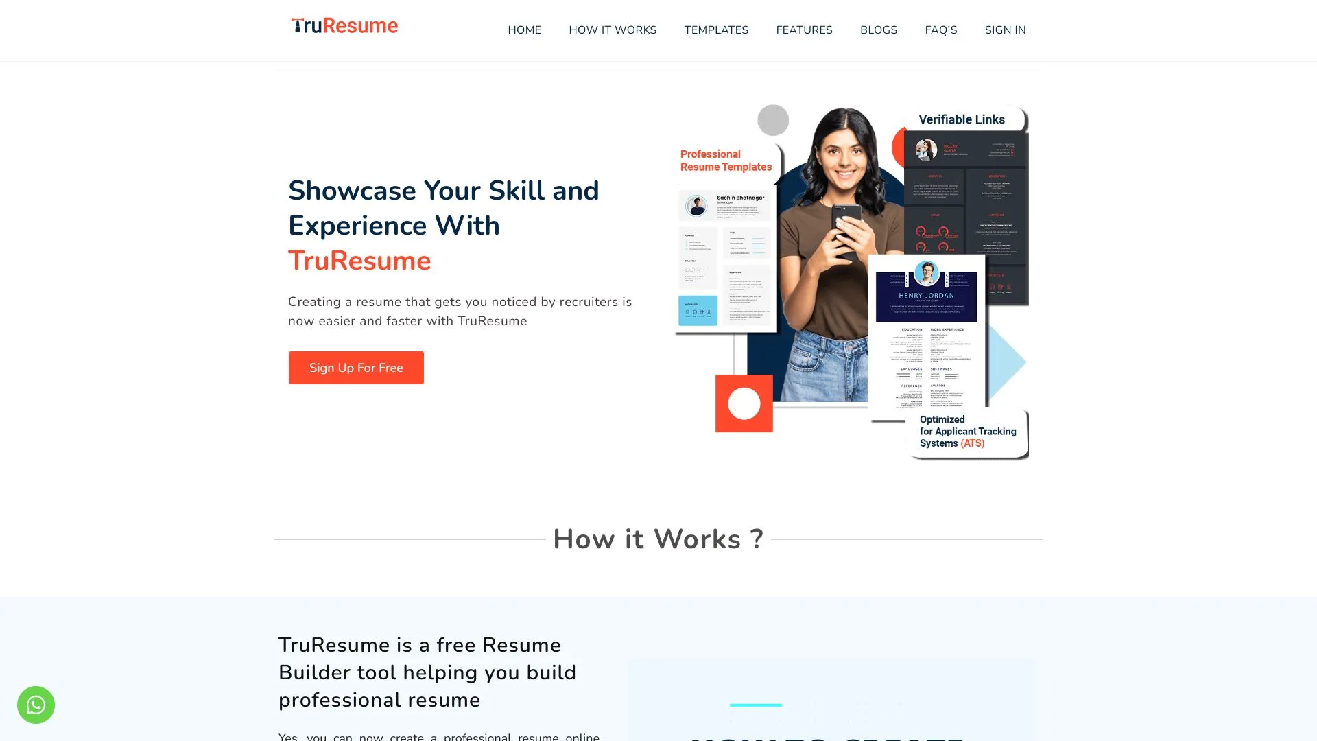 TruResume: AI-Powered Professional Resume Builder | Creati.ai