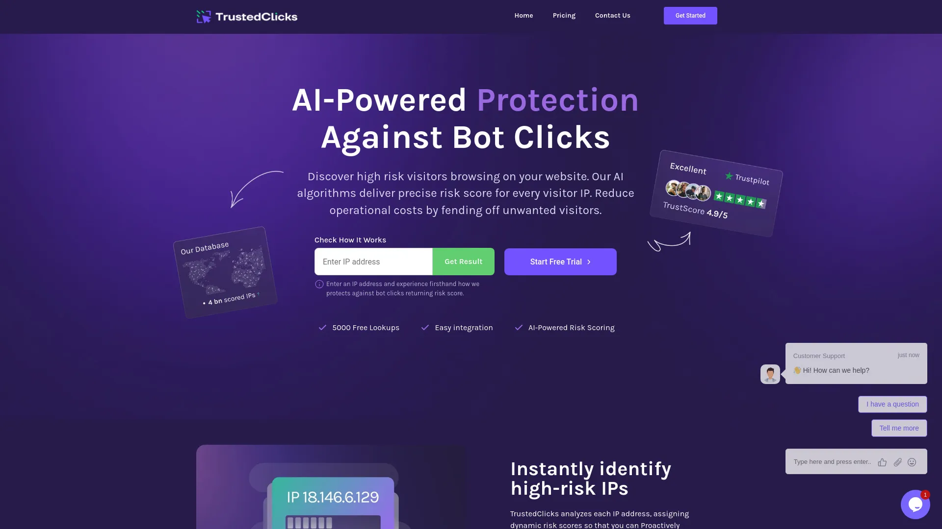 TrustedClicks: AI-Powered IP Scoring for Fraud Detection | Creati.ai