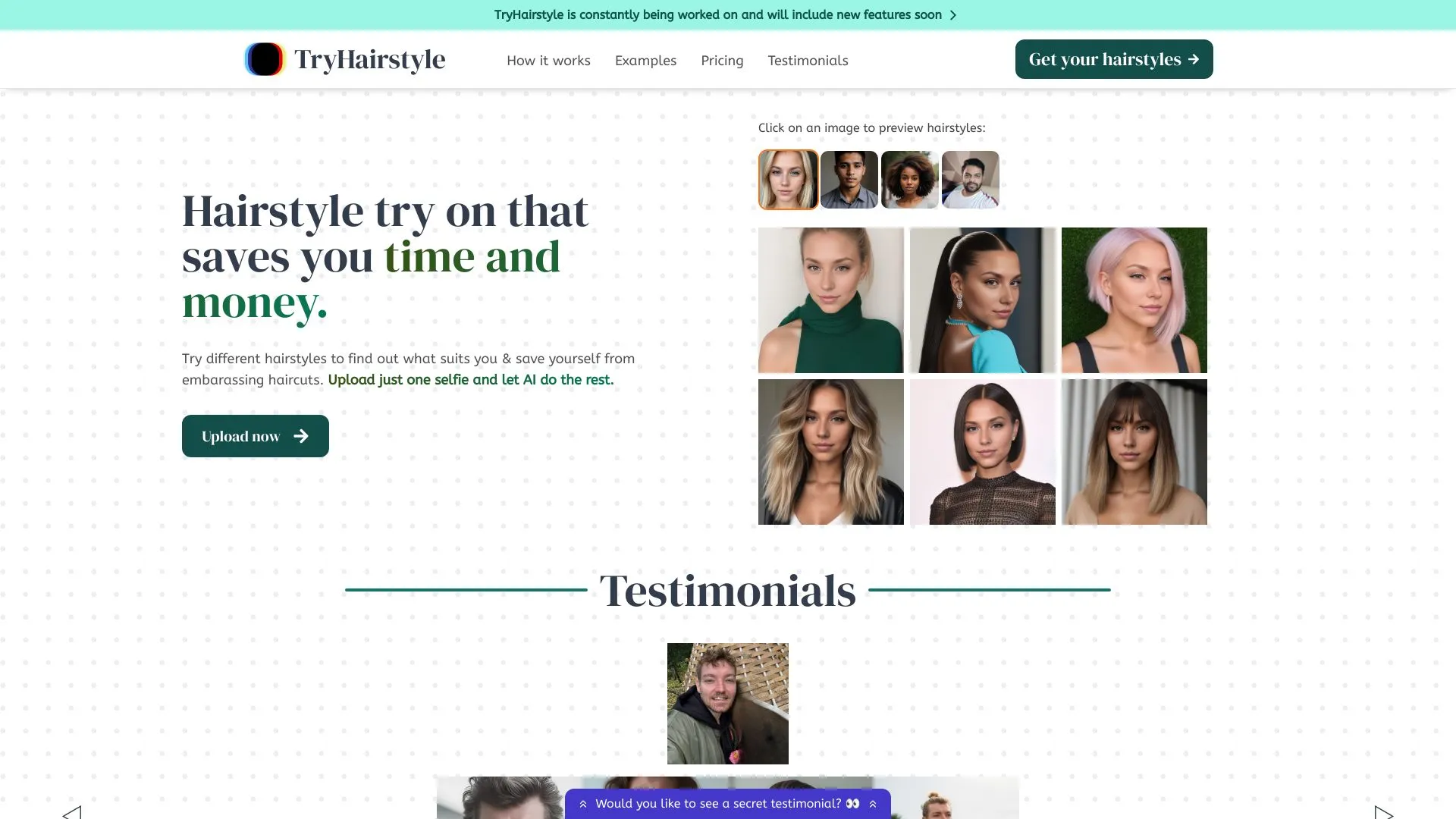 TryHairstyle: Explore New Hairstyles with AI | Creati.ai