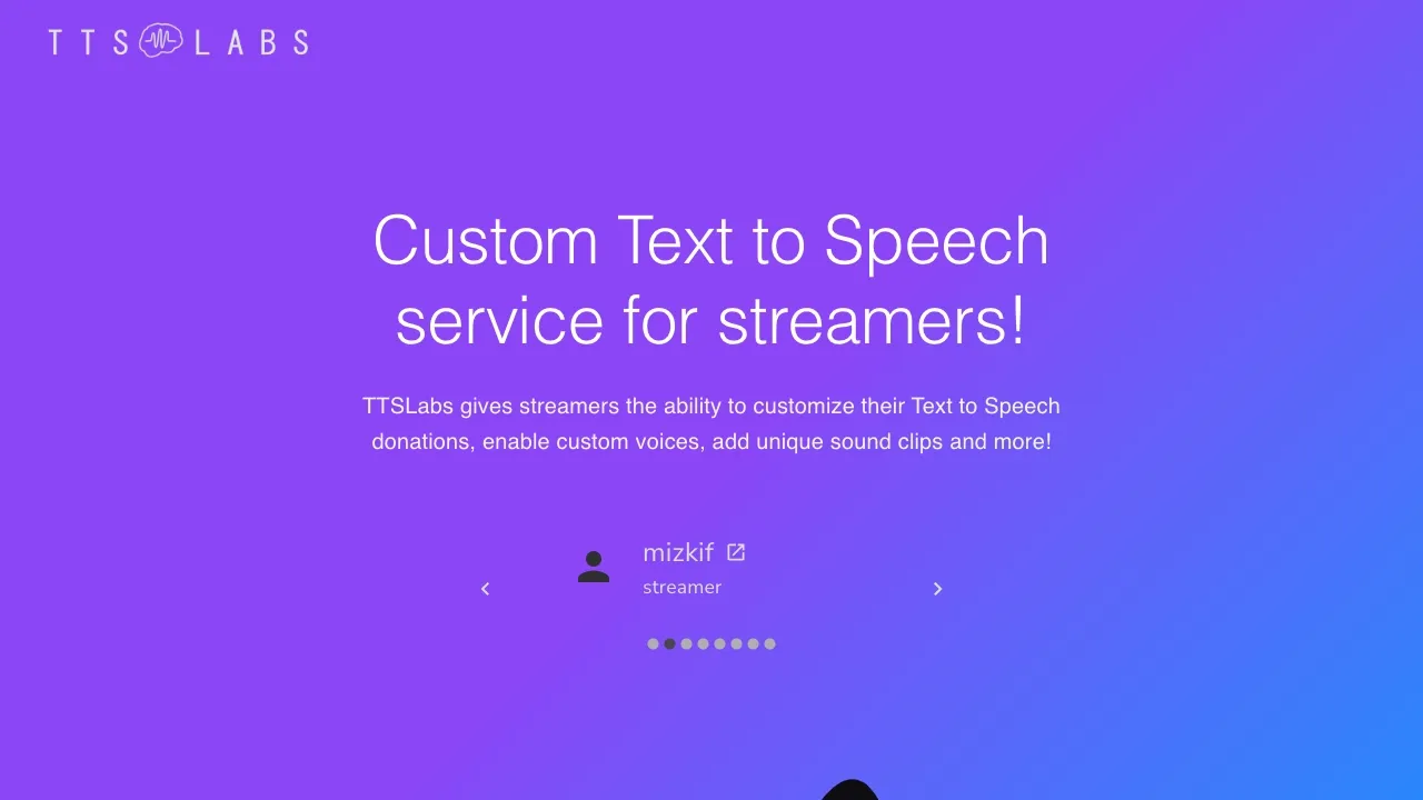 TTSLabs - AI Custom Text-to-Speech for Streamers | Creati.ai