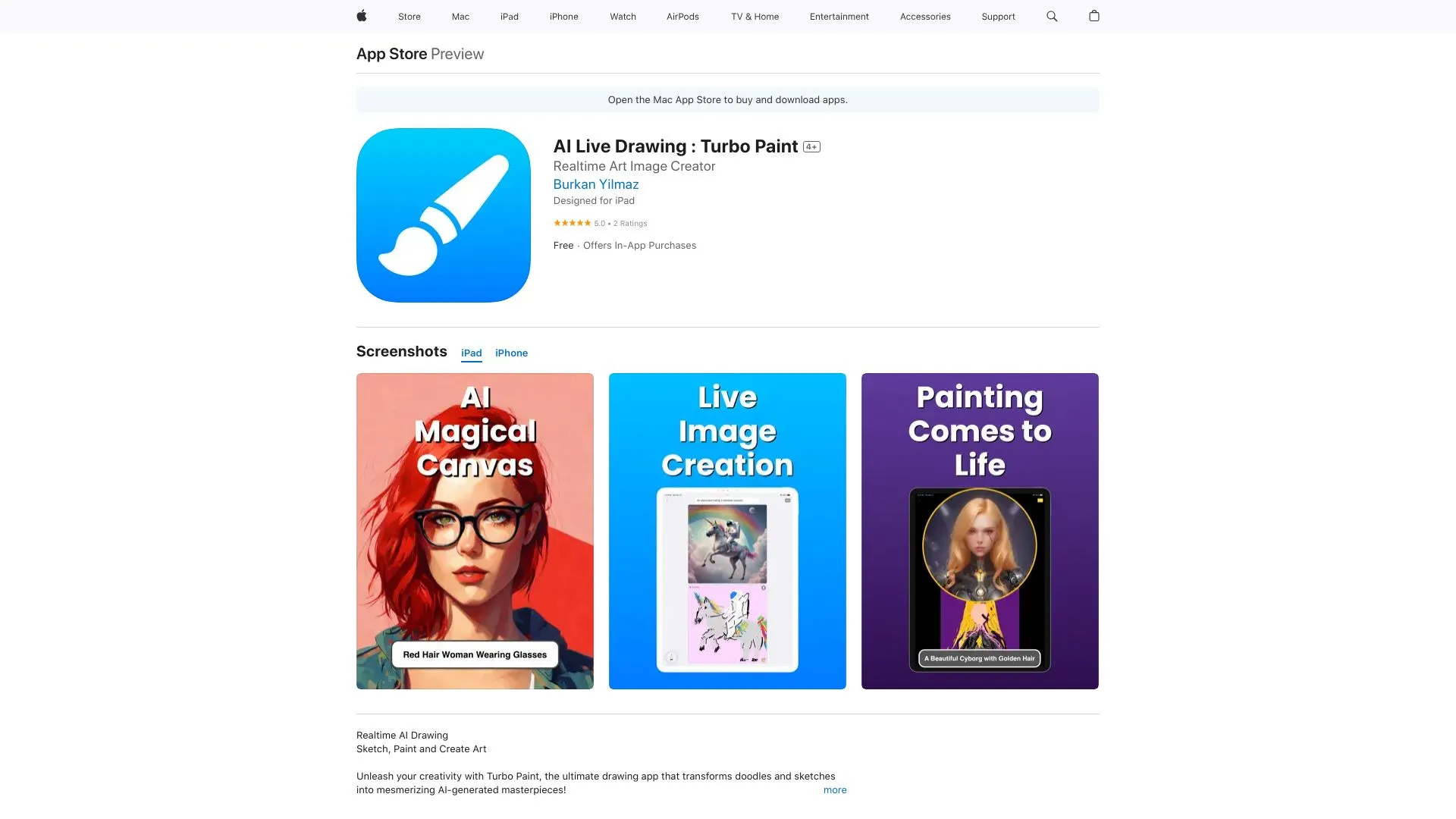 Turbo Paint: Transforma Garabatos en Obras Maestras de IA | Creati.ai
