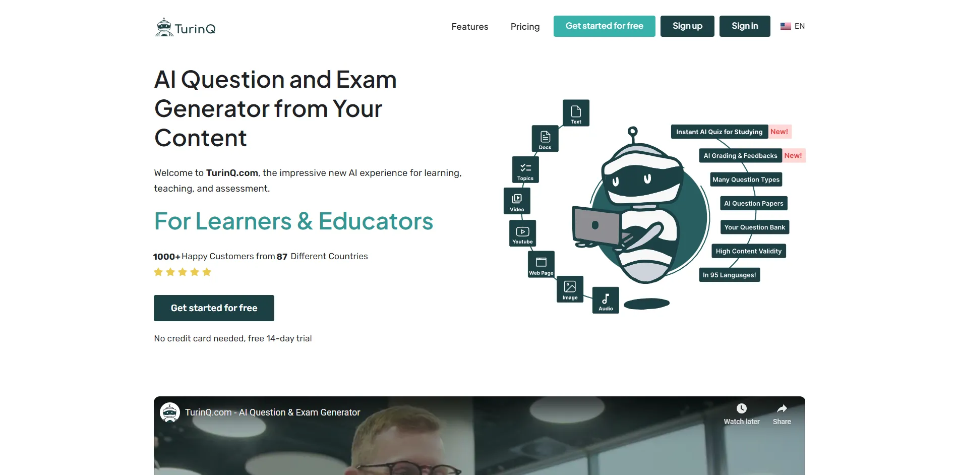 AI-Powered Quiz & Question Generator | TurinQ | Creati.ai