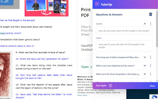 TutorUp - Tu asistente de tareas y exámenes de IA | Creati.ai