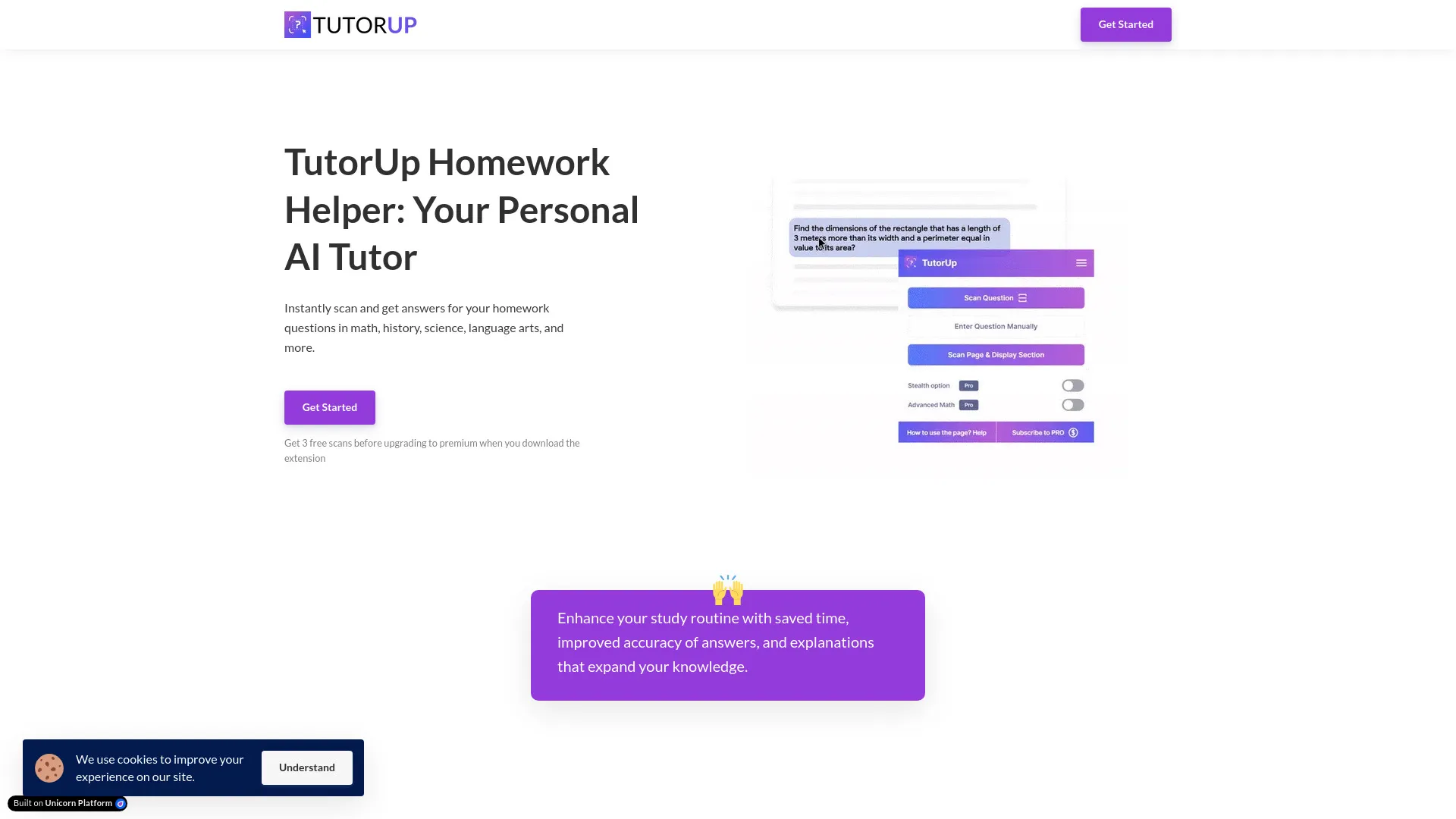 TutorUp AI – Your Personal Homework Helper | Creati.ai