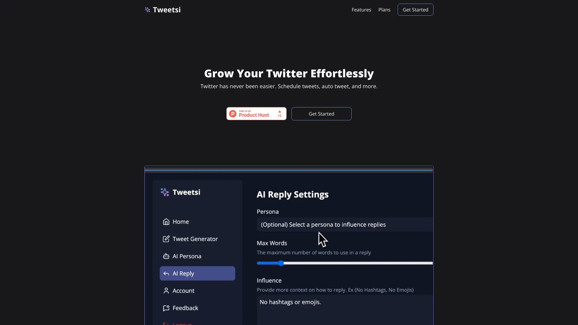 Tweetsi - Effortless Twitter Management & Growth Tool | Creati.ai