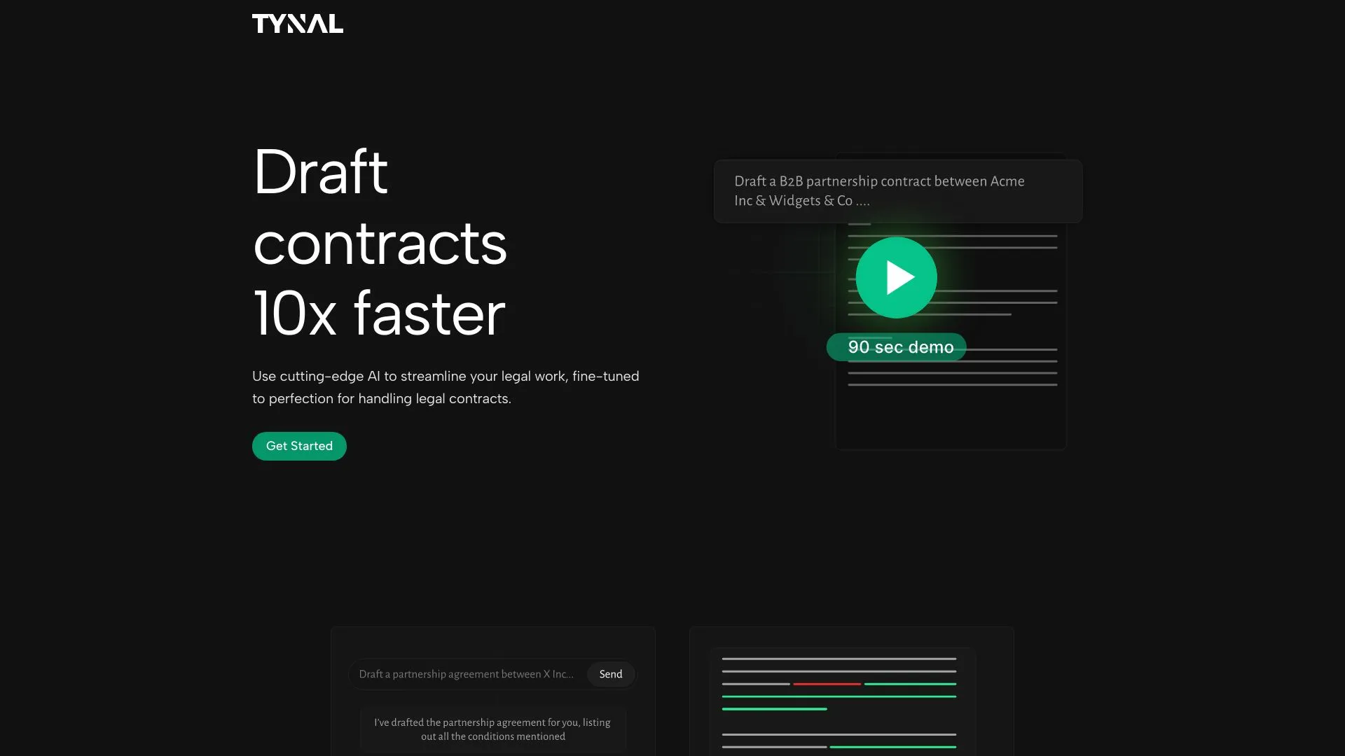 Tynal - Streamline Contract Drafting and Review | Creati.ai