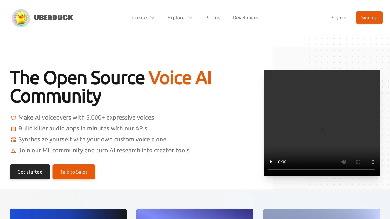 Uberduck.ai - Advanced AI Text-to-Speech and Voice Cloning | Creati.ai