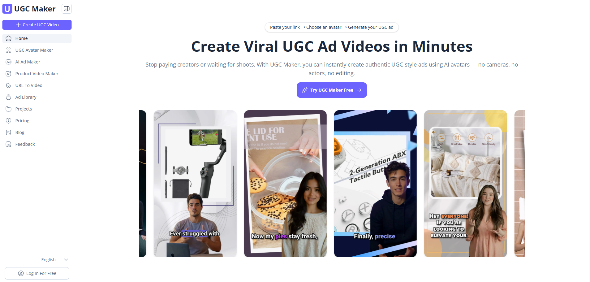 UGC Maker - AI-Powered UGC Video Creation Platform for Brands | Creati.ai